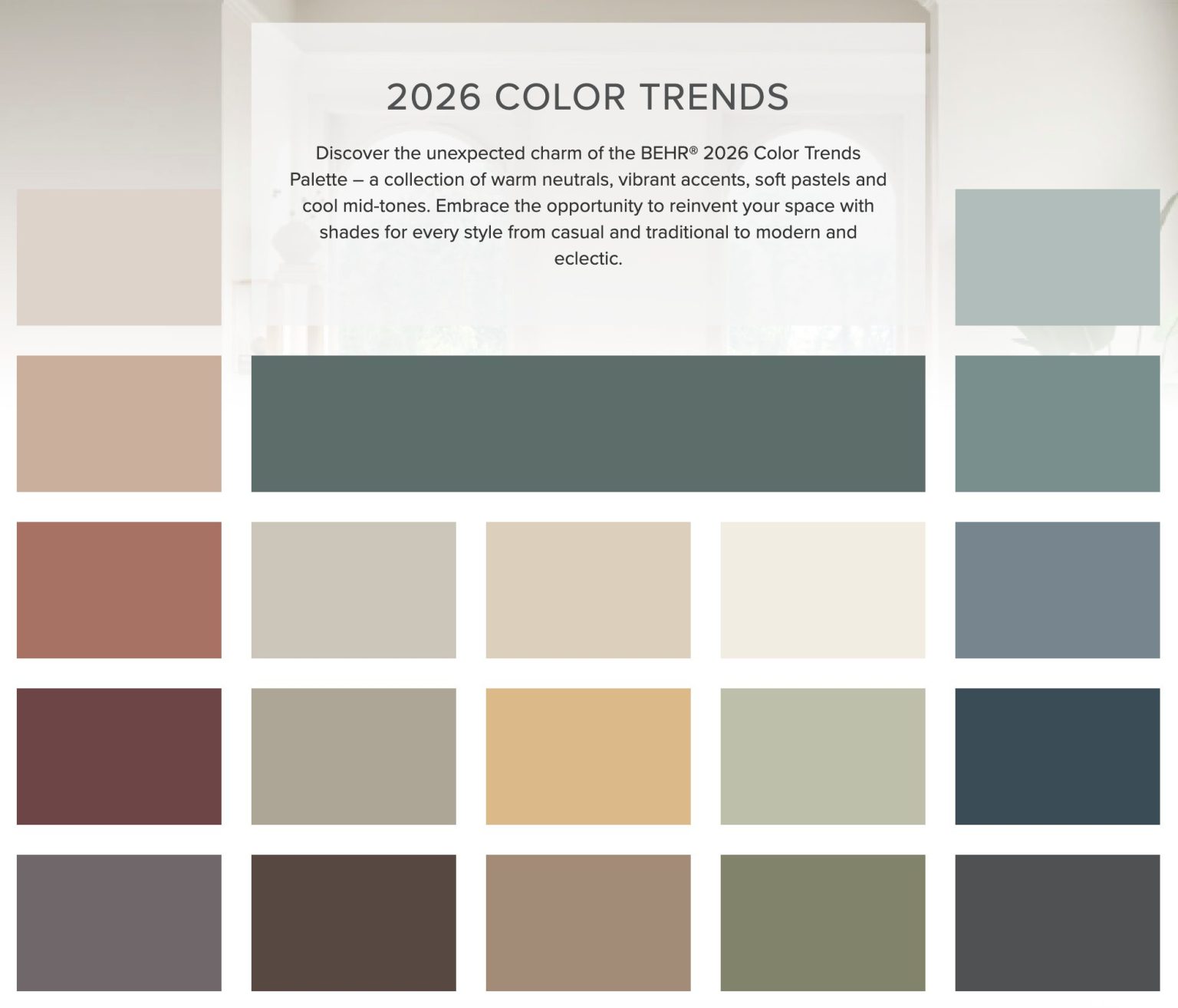 Behr 2026 Color of the Year: How to Style Your Home with Behr’s Hidden Gem - Windermere Real Estate